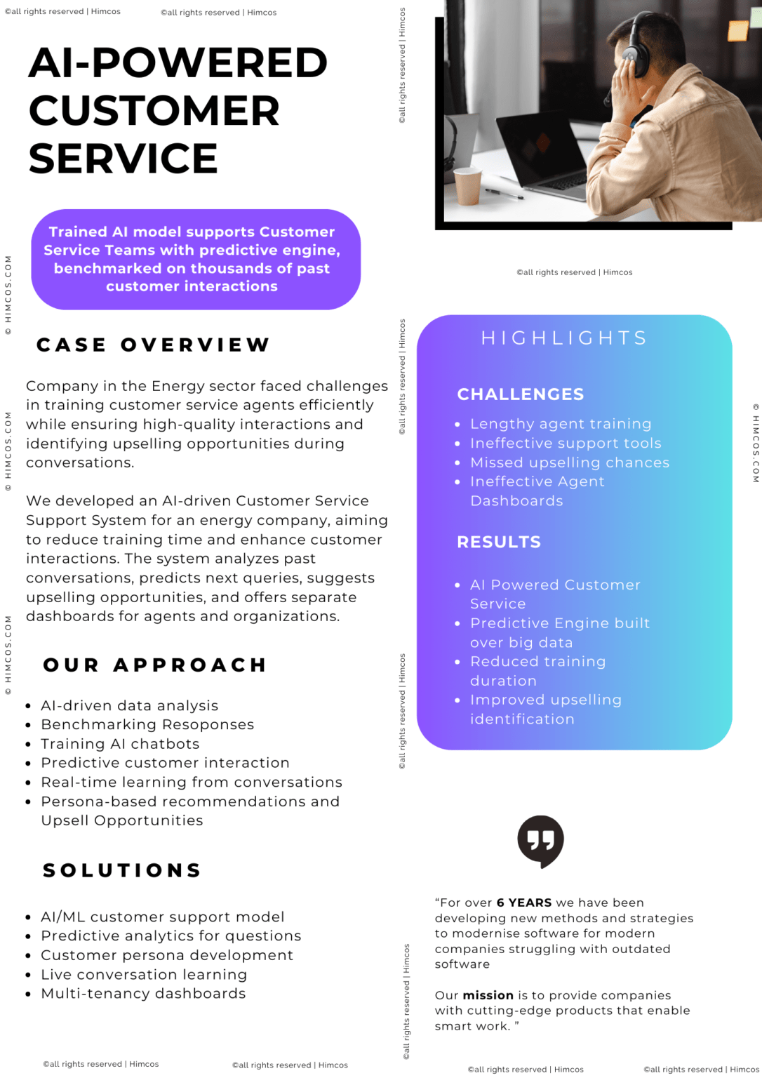 AI-Powered Customer Service - Himcos