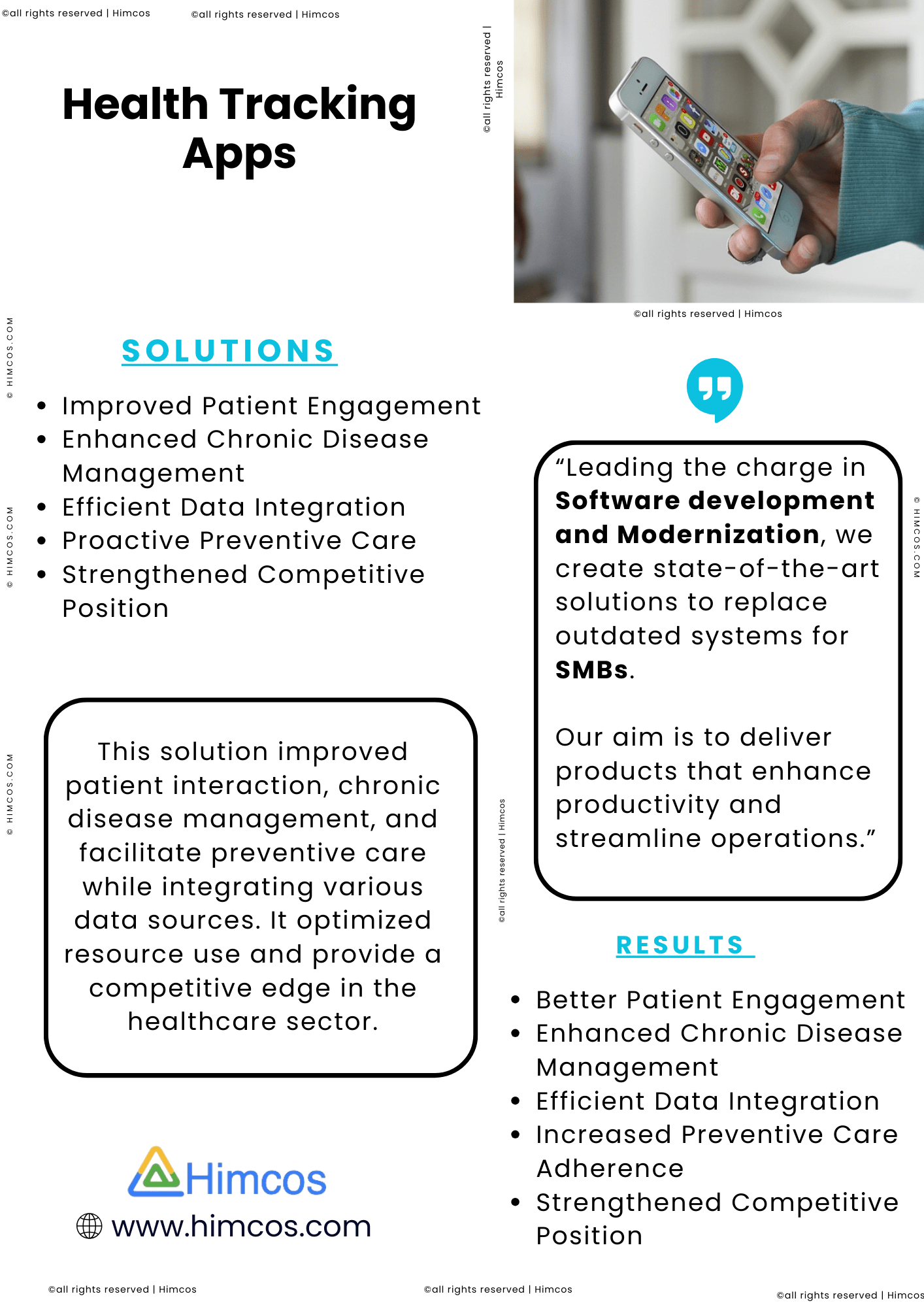 Health Tracking App - Himcos